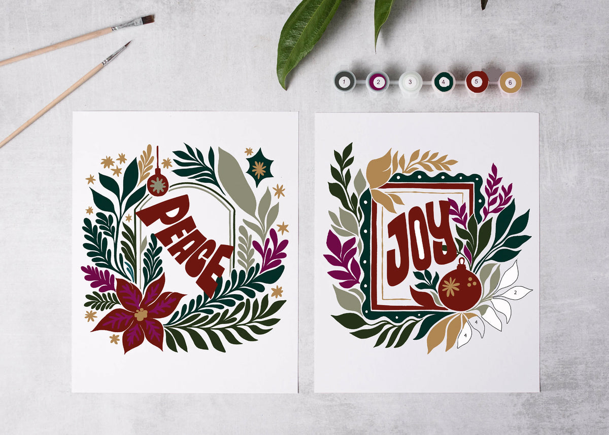 Joy and Peace Paint-By-Number Kit – Cate Paper Co.